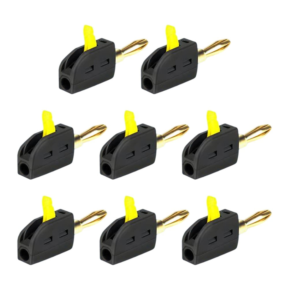 8pcs 4MM high current quick connection Banana connector Gold plated ...