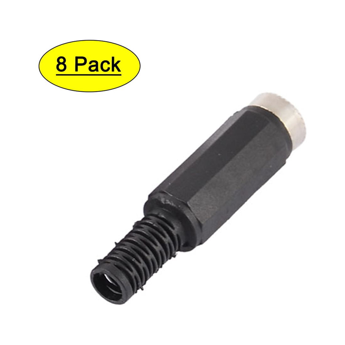 8pcs 5.5mm x 2.1mm Plastic Housing Female DC Power Inline Plug Coupler ...
