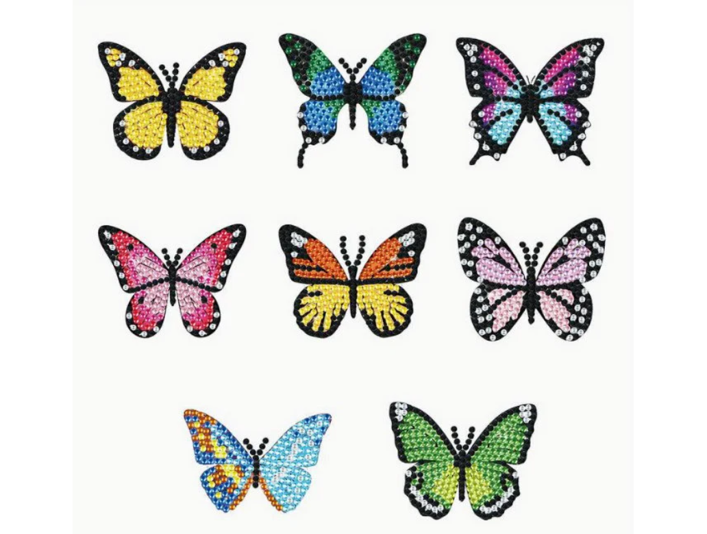 8pcs 5D Diamond Painting Beautiful Butterfly Magnets DIY Diamond Magnet ...
