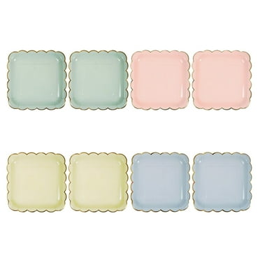 Square Paper Plates, 9 in, Hot Pink, 14ct - Walmart.com