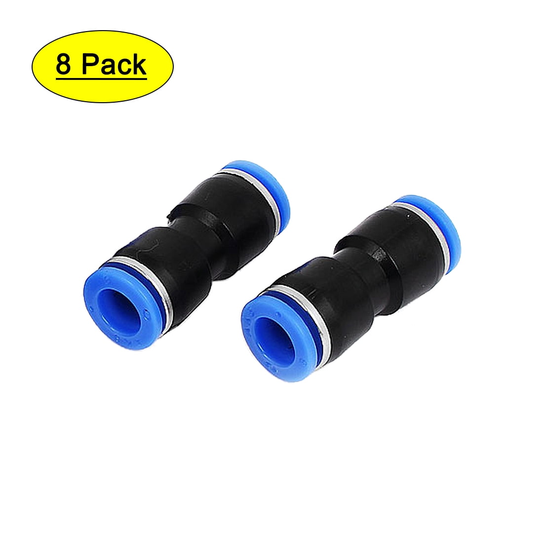8pcs 8mm to 8mm Straight Coupler Tube Air Pneumatic Quick Joint ...