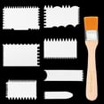 8pcs Acrylic Swipe Painting Tools Paint Scraper Plastic Paint Swipe ...