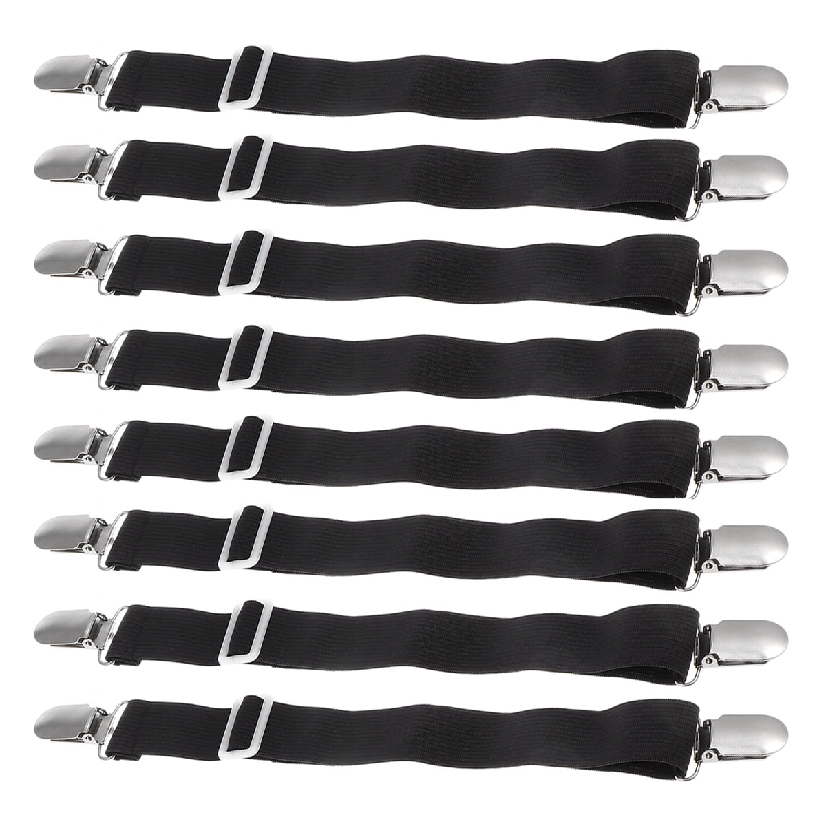 8pcs Adjustable Bed Sheet Fasteners Multifunctional Suspenders Gripper ...