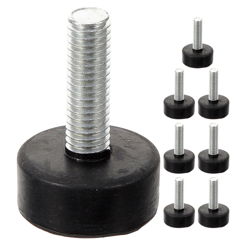 8pcs Adjustable Rubber Feet Table Desk Screw On Levelling Foot Feet ...