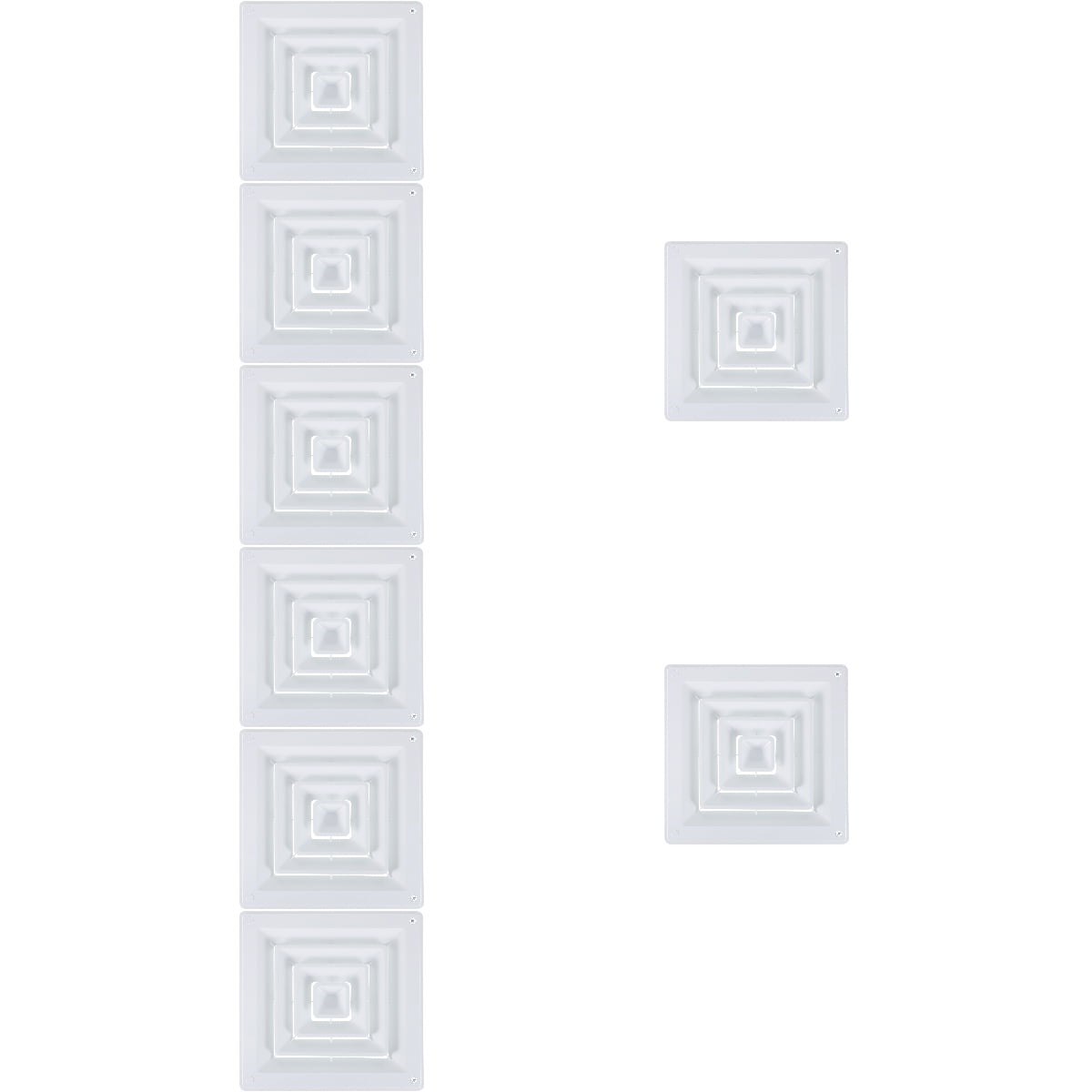 8pcs Air Supply Register Drop Ceiling HVAC Supply Grille Air Vent ...