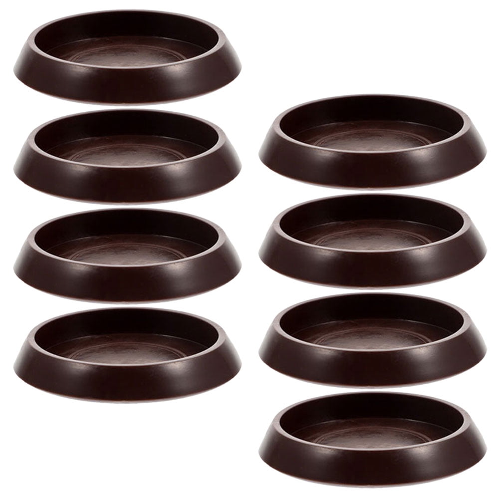 8pcs Bed Stoppers Round Furniture Foot Pads Furniture Coasters Non Slip ...