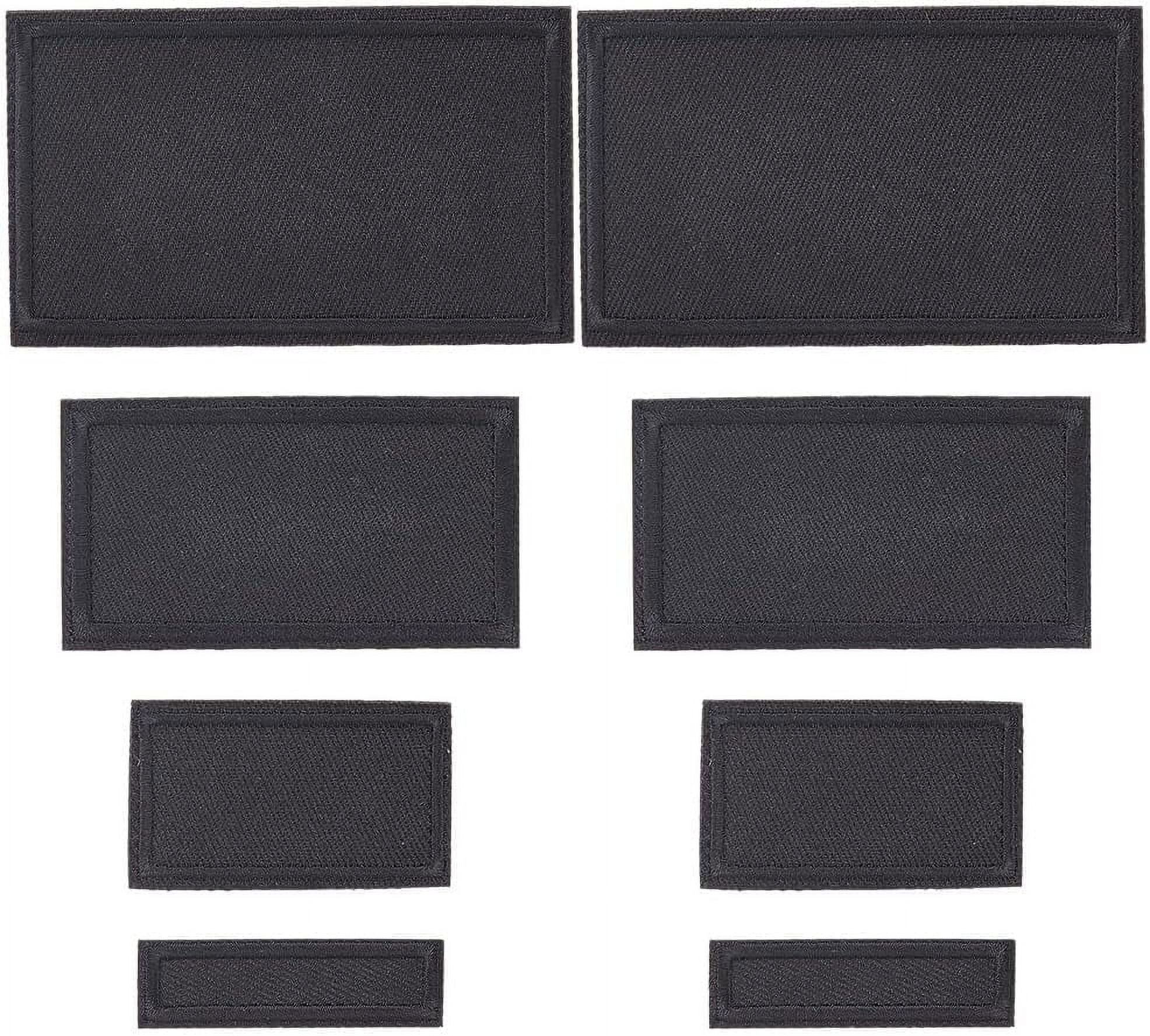 8pcs Black Flag Patch 4 Sizes Pure Tactical Patch Pride Flag Patch Team Military Flag Tactical ...