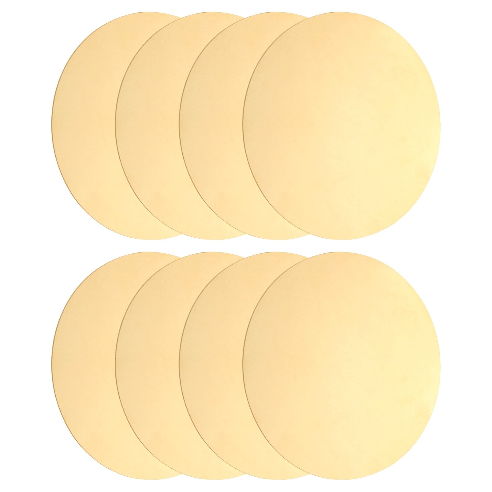 8pcs Brass Sheets, 0.02" Thickness x 2.36" Diameter Brass Round Plate ...