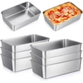 8pcs Bread Loaf Pans Set 8.5" × 5.7" Bread Pans Stainless Steel Loaf ...