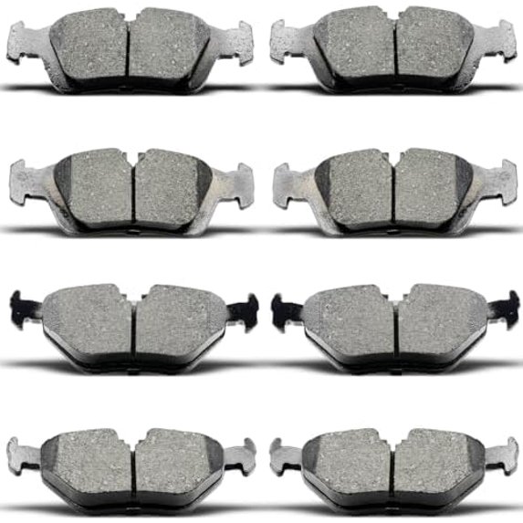 8pcs Ceramic Front Rear Brake Pad Set Fit For 1995-2008 BMW 318ti 323Ci ...