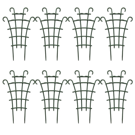 8pcs Climbing Support Flower Stand, Stable Iron Leaf Guard Frame, Multi ...