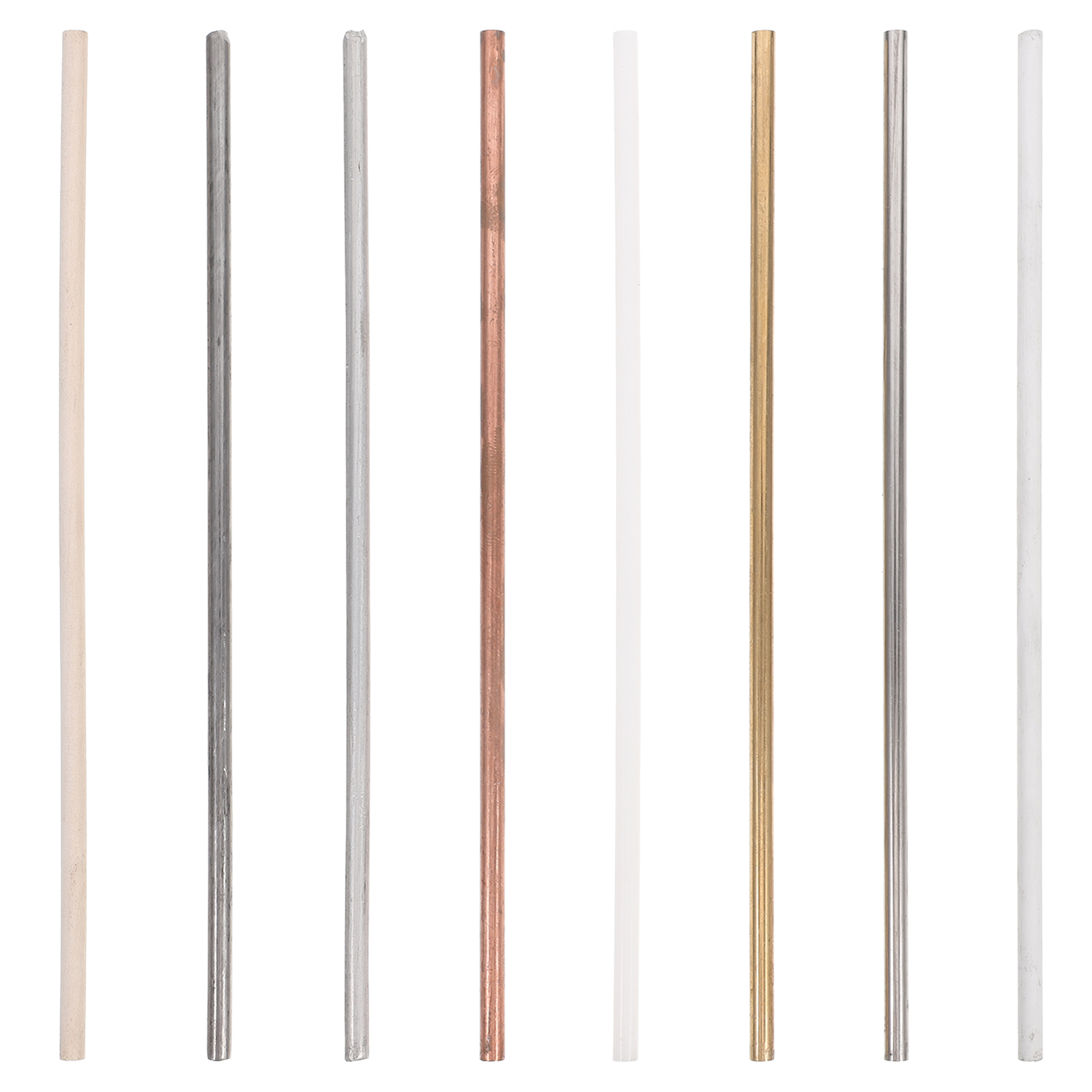 8pcs Crafts Round Rods Metal Rods Diy Handicraft Rods Craft Making Bars ...