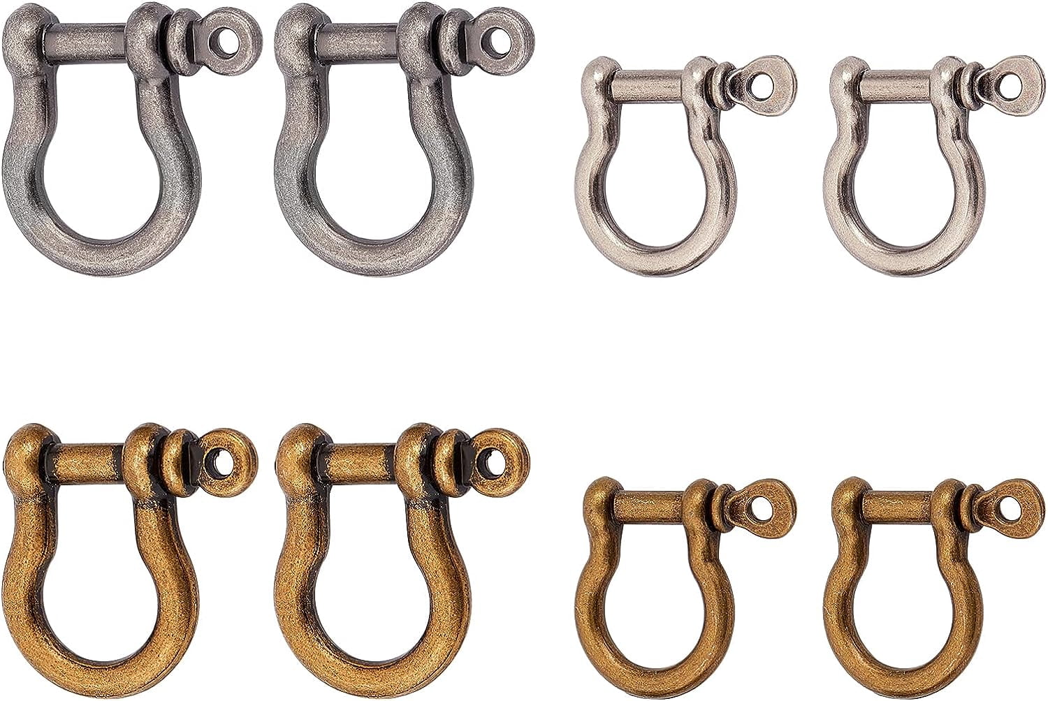 8pcs D Ring Screw Pin Anchor Shackle 3 Colors Alloy D Ring Shackle Load ...