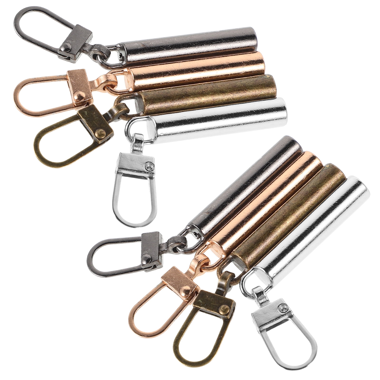8pcs Detachable Metal Zipper Pulls For Jackets Zipper Heads Reusable ...