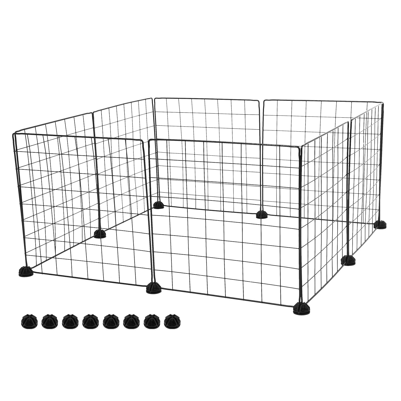 8pcs Diy Small Animal Pet Playpen With 16pcs Buckle Portable Metal Wire ...