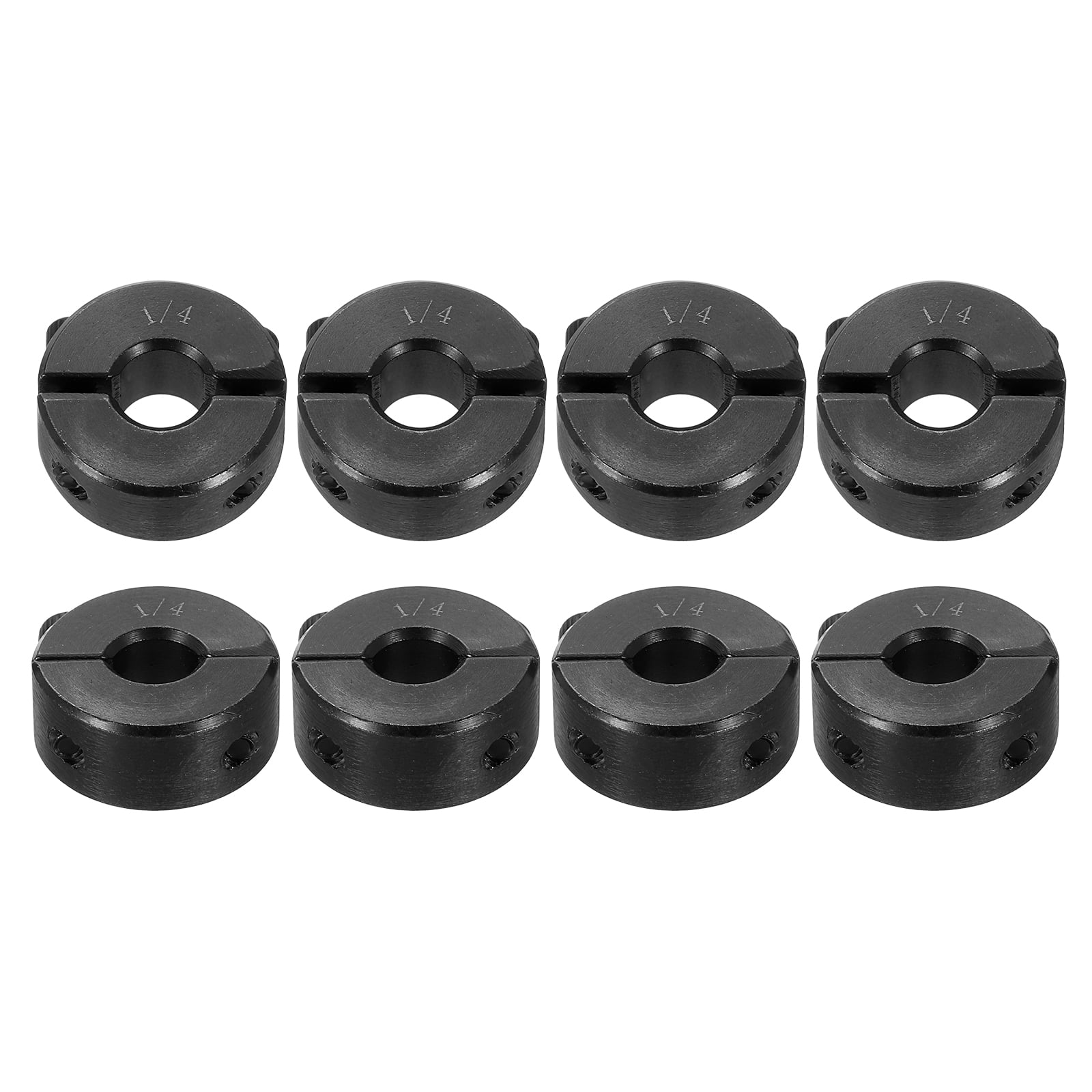 8pcs Double Split Shaft Collar for 1/4" Shaft, Two-Piece Clamping ...