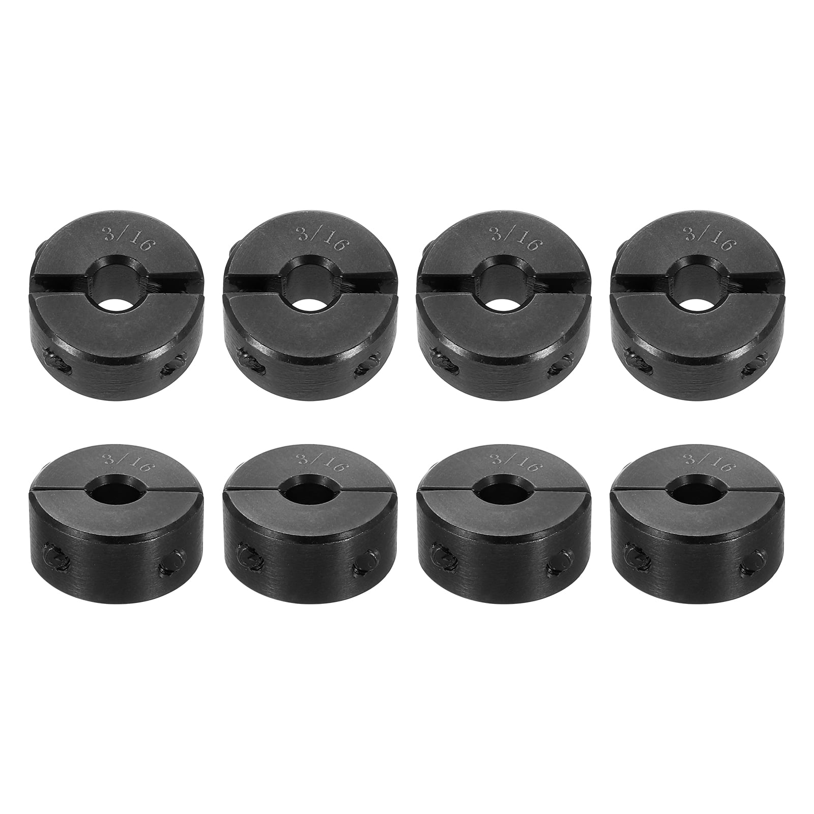 8pcs Double Split Shaft Collar for 3/16" Shaft, Two-Piece Clamping ...