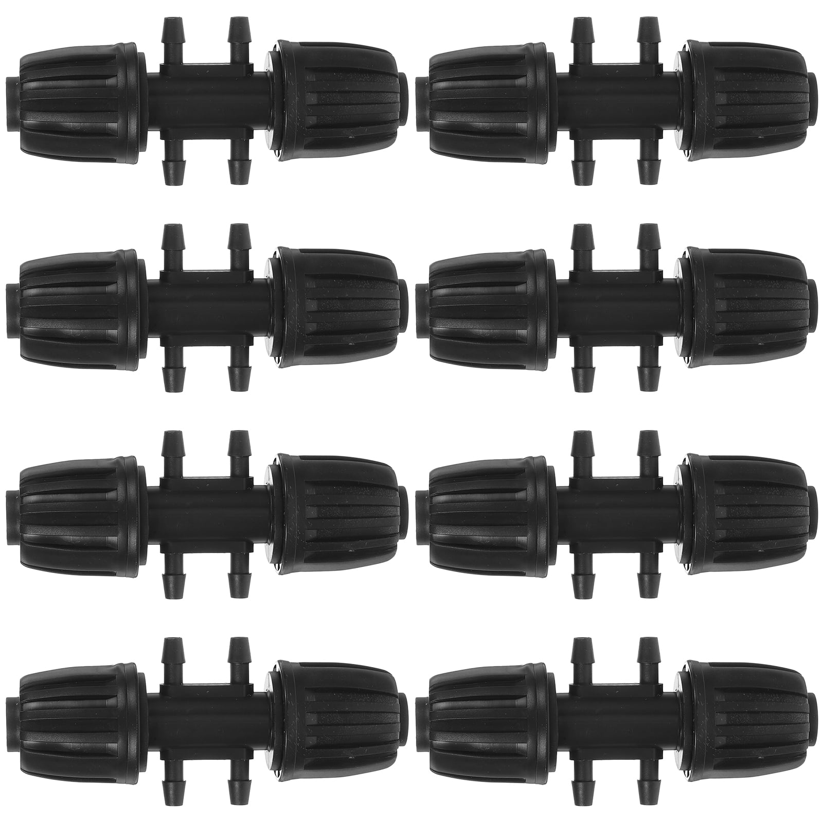 WRITWAA Drip Irrigation Connectors Black 8Pcs 3.7X1.5X0.9In - Walmart.com