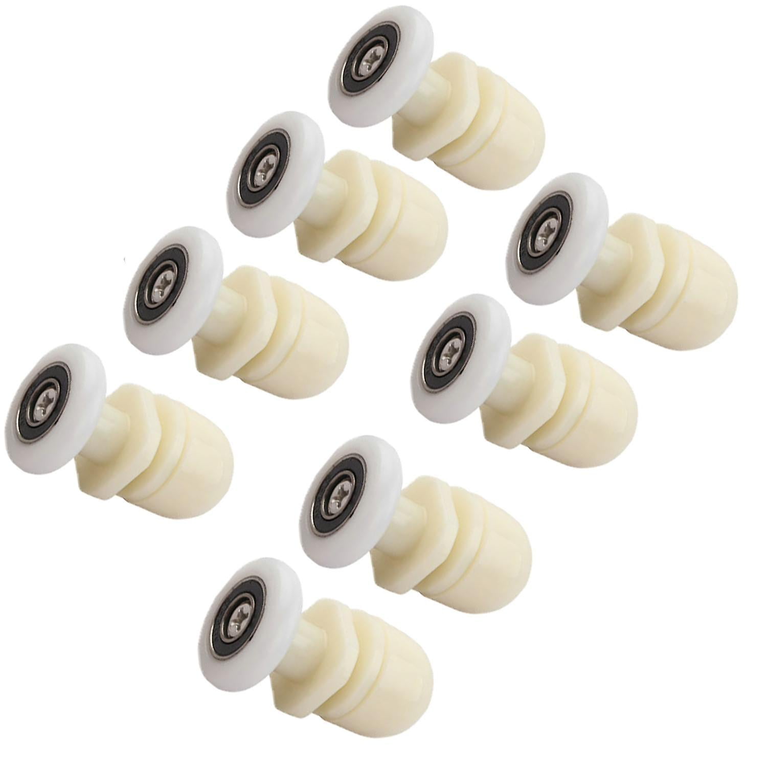 8pcs Durable Plastic Shower Door Runners Sliding Track Bearing Bathroom ...