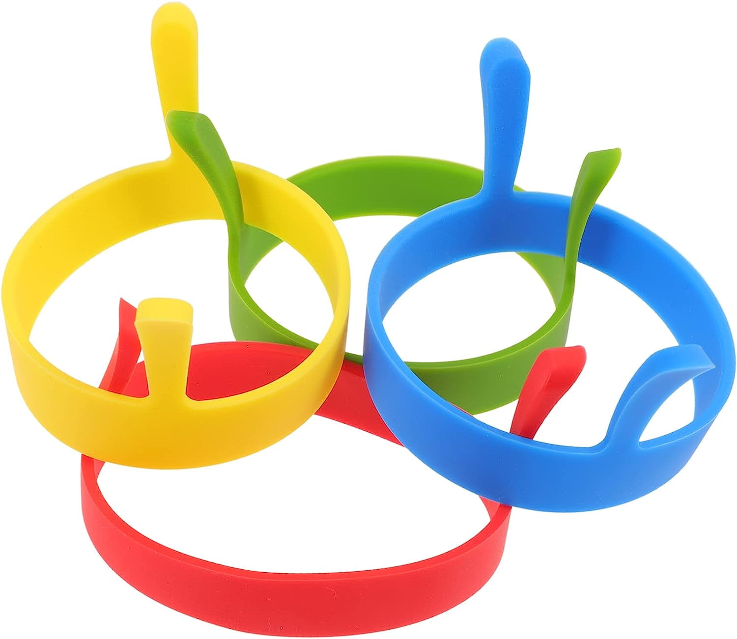 8pcs Egg Griddle Silicone Pancake Molds for Griddle Round Silicone ...