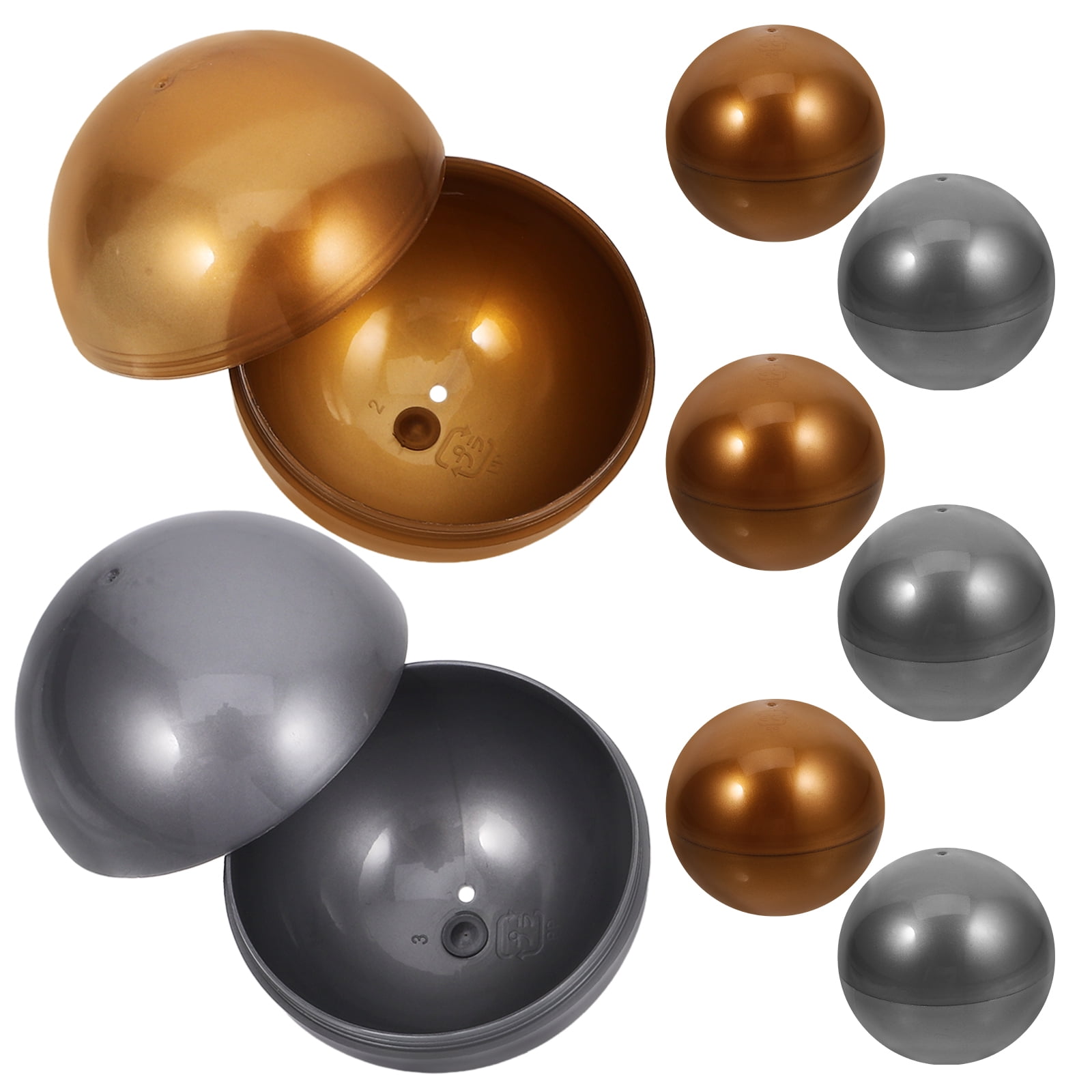 8pcs Empty Round Capsules Vending Machine Capsules Gumball Machine ...