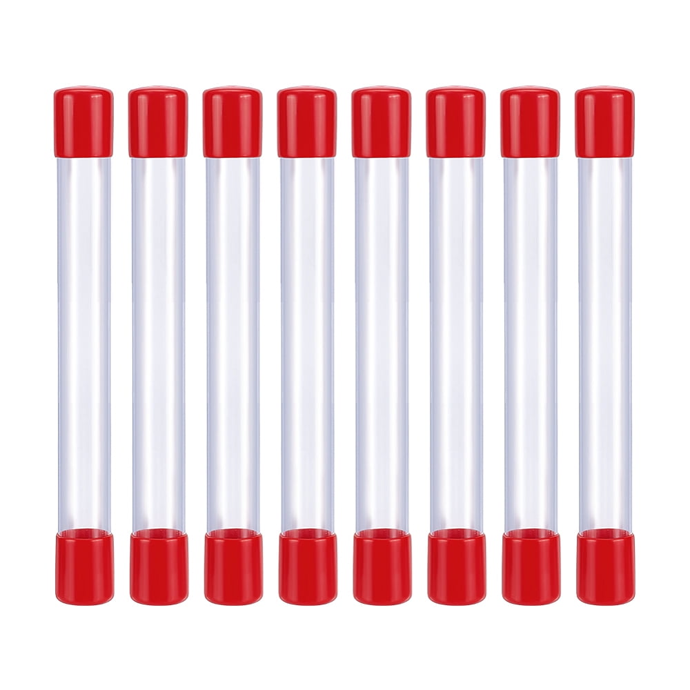 8pcs Empty Storage Tubes Clear 8.26 Inch Long ID 0.78 Inch Rigid ...