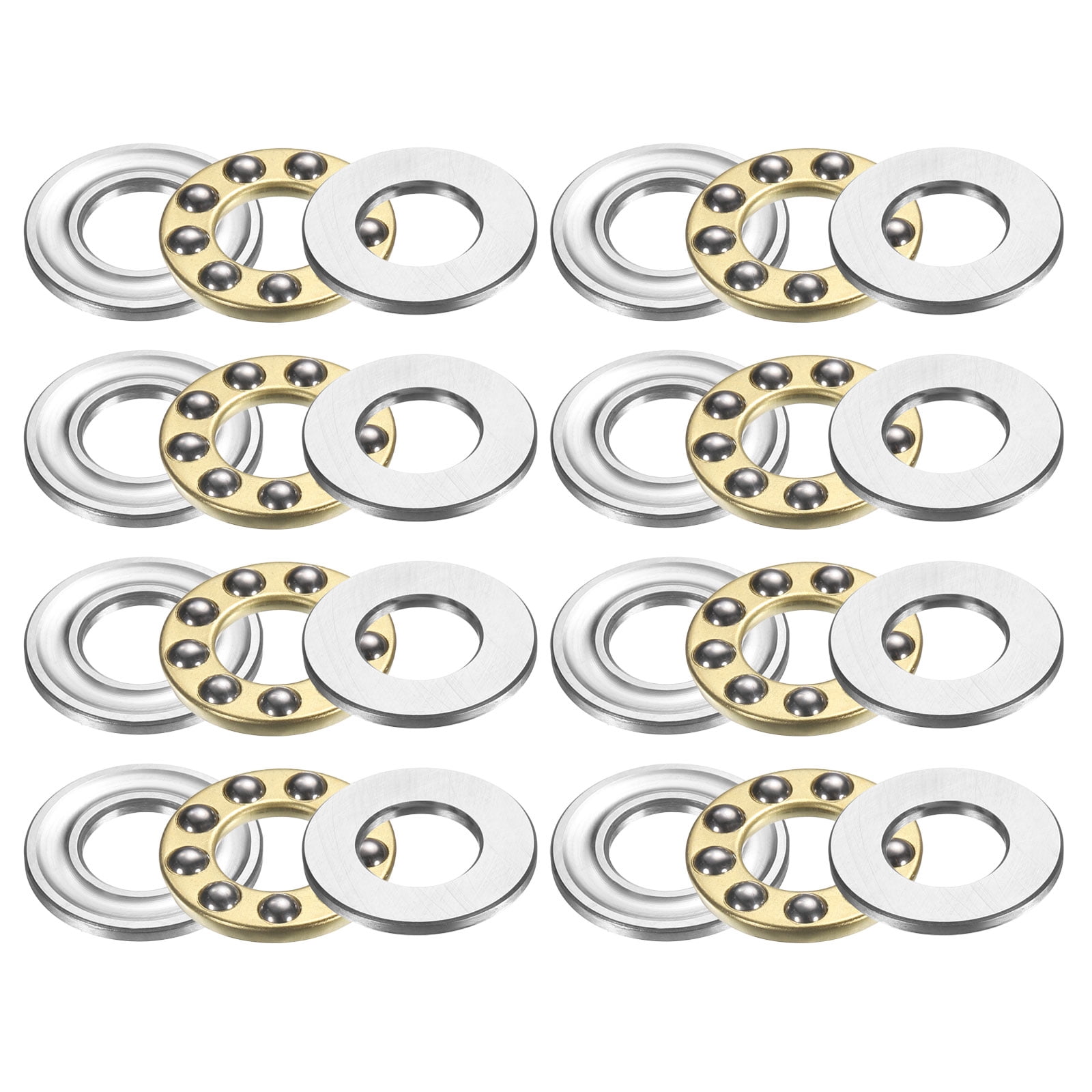 8pcs F8-16M Thrust Ball Bearings, 8mm x 16mm x 5mm Miniature Thrust ...