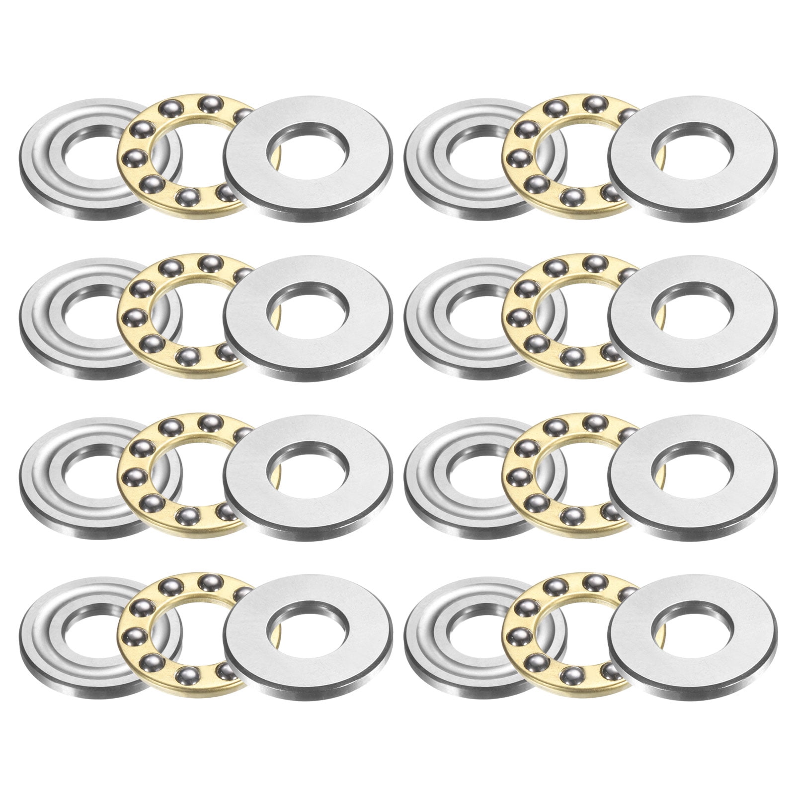 8pcs F8-19M Thrust Ball Bearings, 8mm x 19mm x 7mm Miniature Thrust ...