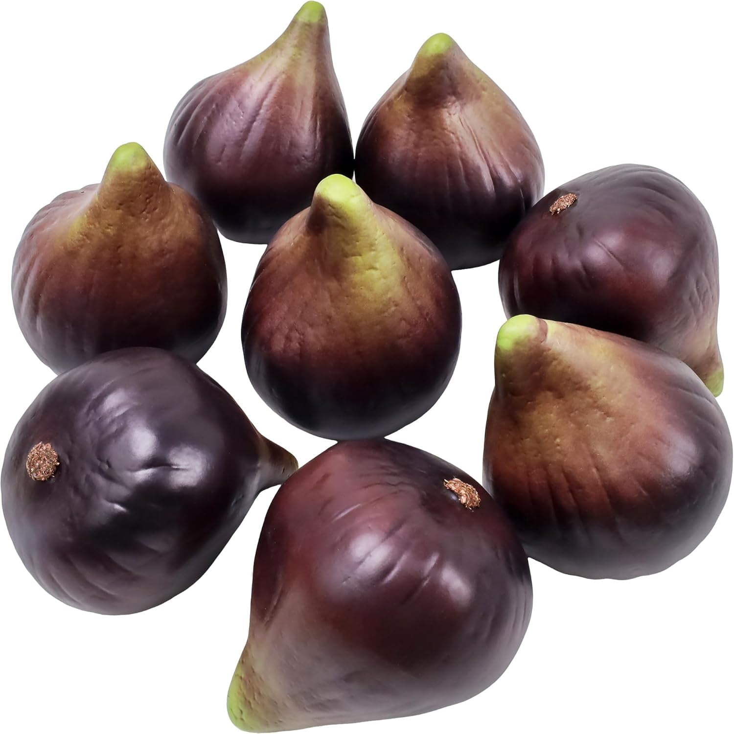 8pcs Fake Fig Artificial Realistic Fruit Decoration Lifelike Faux Figs ...