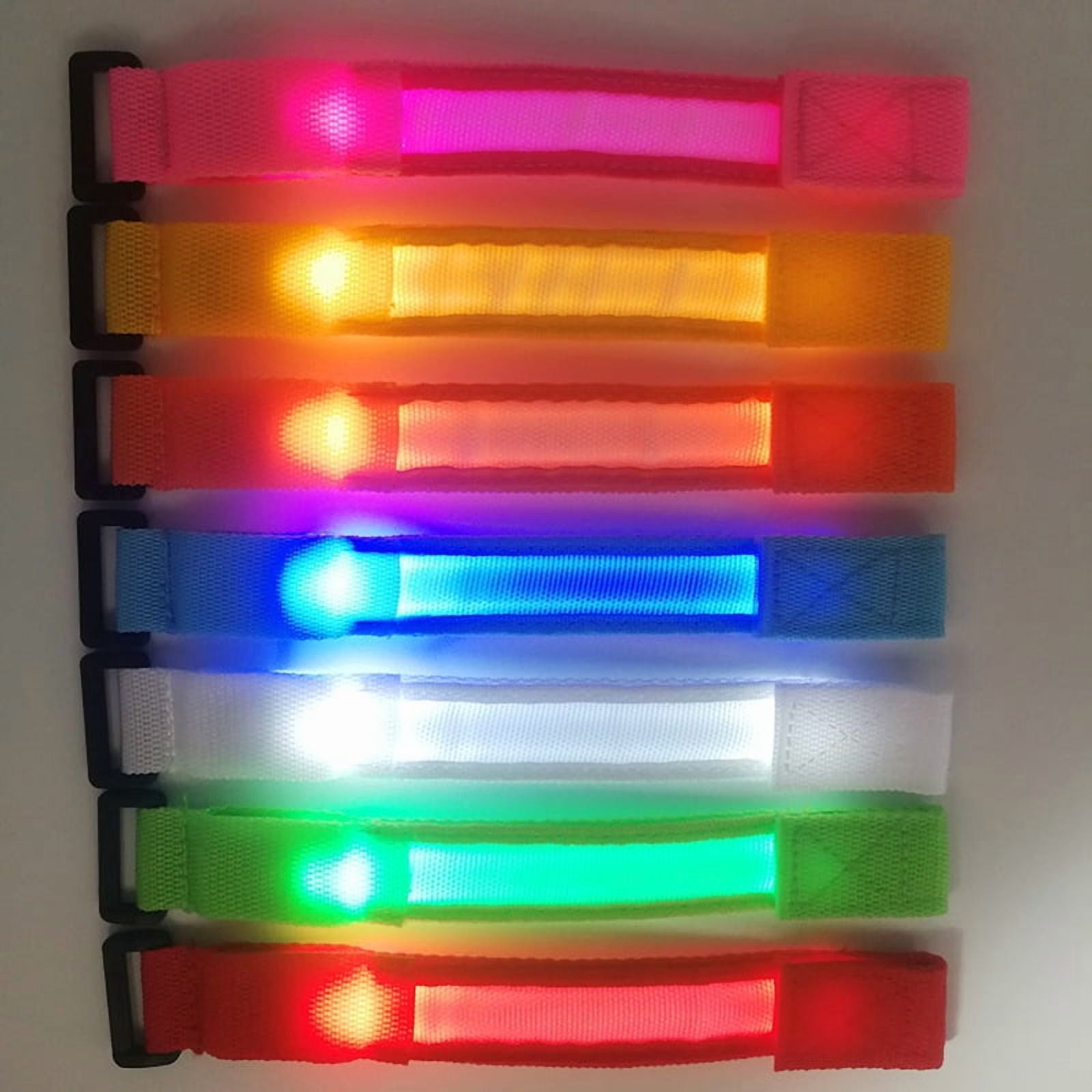 8pcs Fashion&cool LED Slap Band, USB Rechargeable Light Up Sport ...