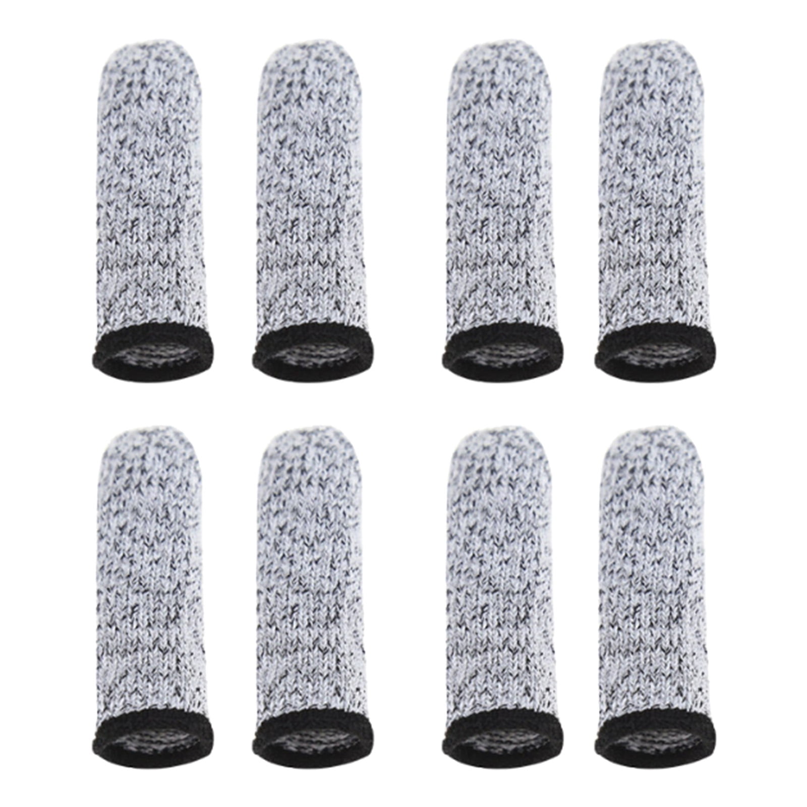 8pcs Finger Cots Cut Resistant Sleeves Caps Covers Thumb Protector ...