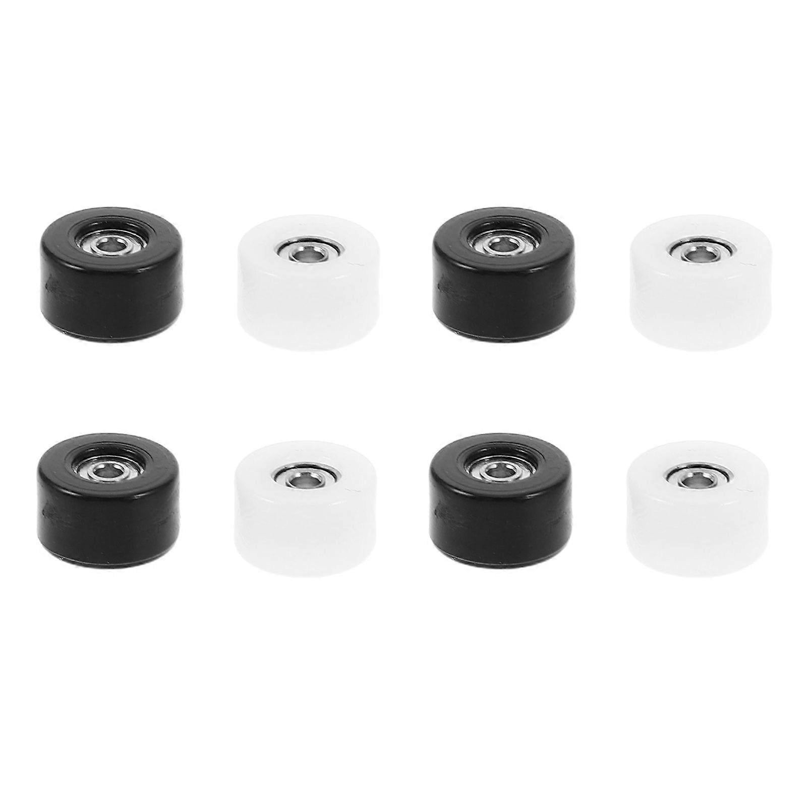 8pcs Finger Skateboard Wheels: Sturdy Metal Finger Skateboard Wheels ...