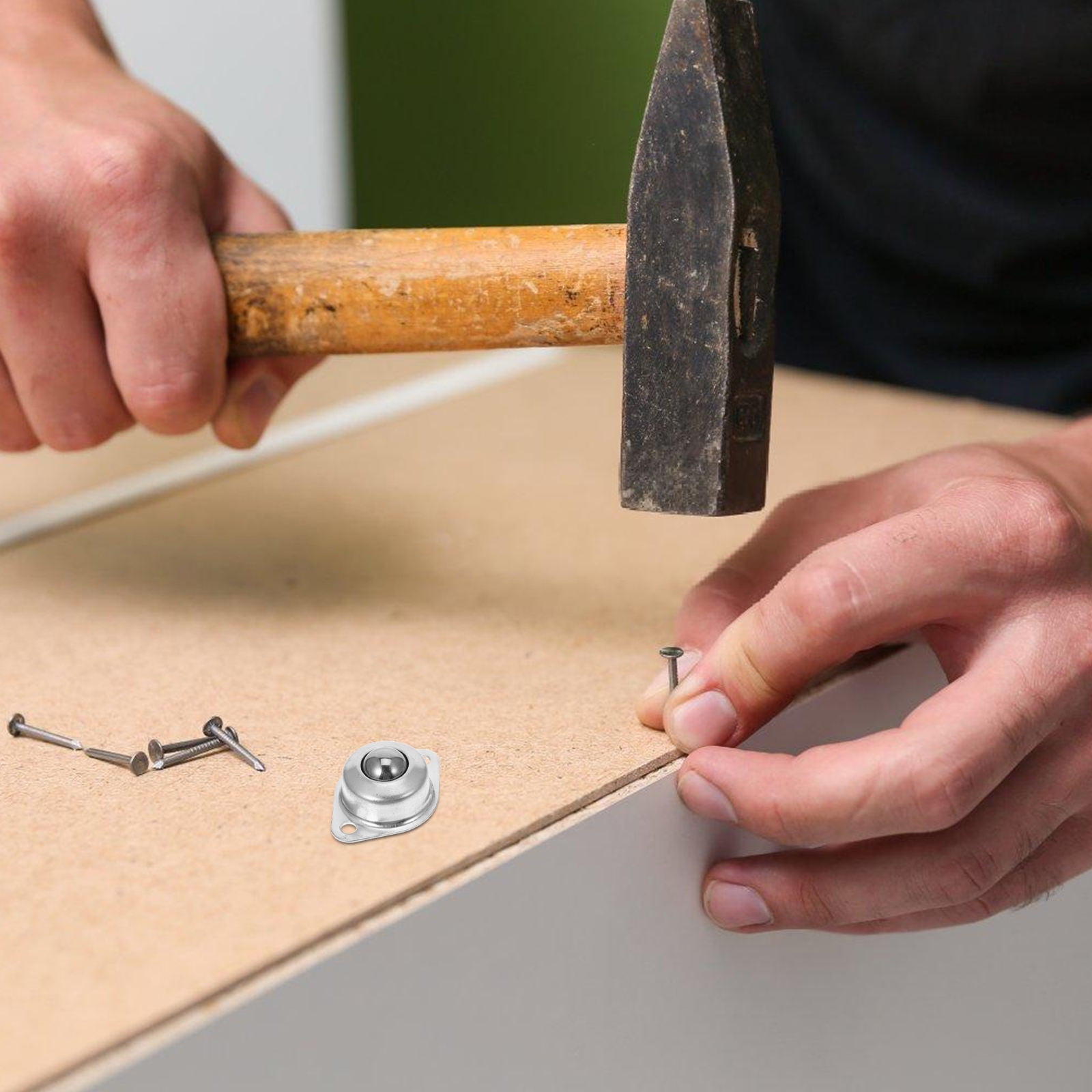 8pcs Flange Mounted Ball Transfer Bearing Wheel Metal Steel Table ...