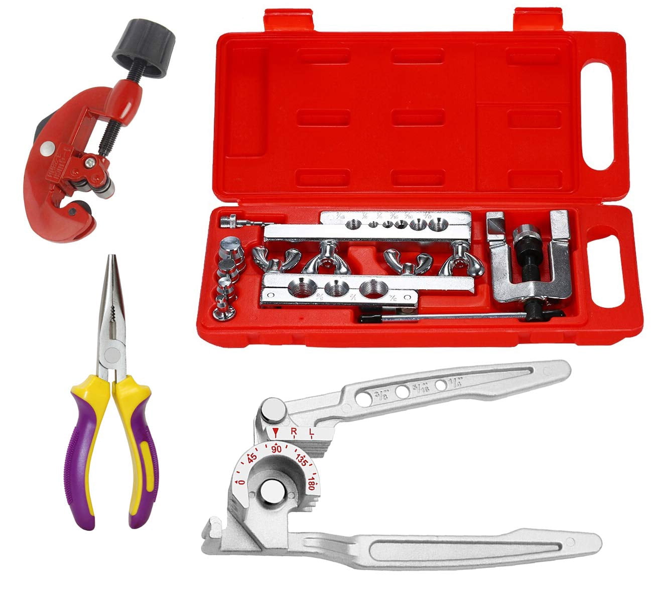 8pcs Flaring Tool Kit - Heavy Duty Steel Flaring Tools Kits | Manual ...