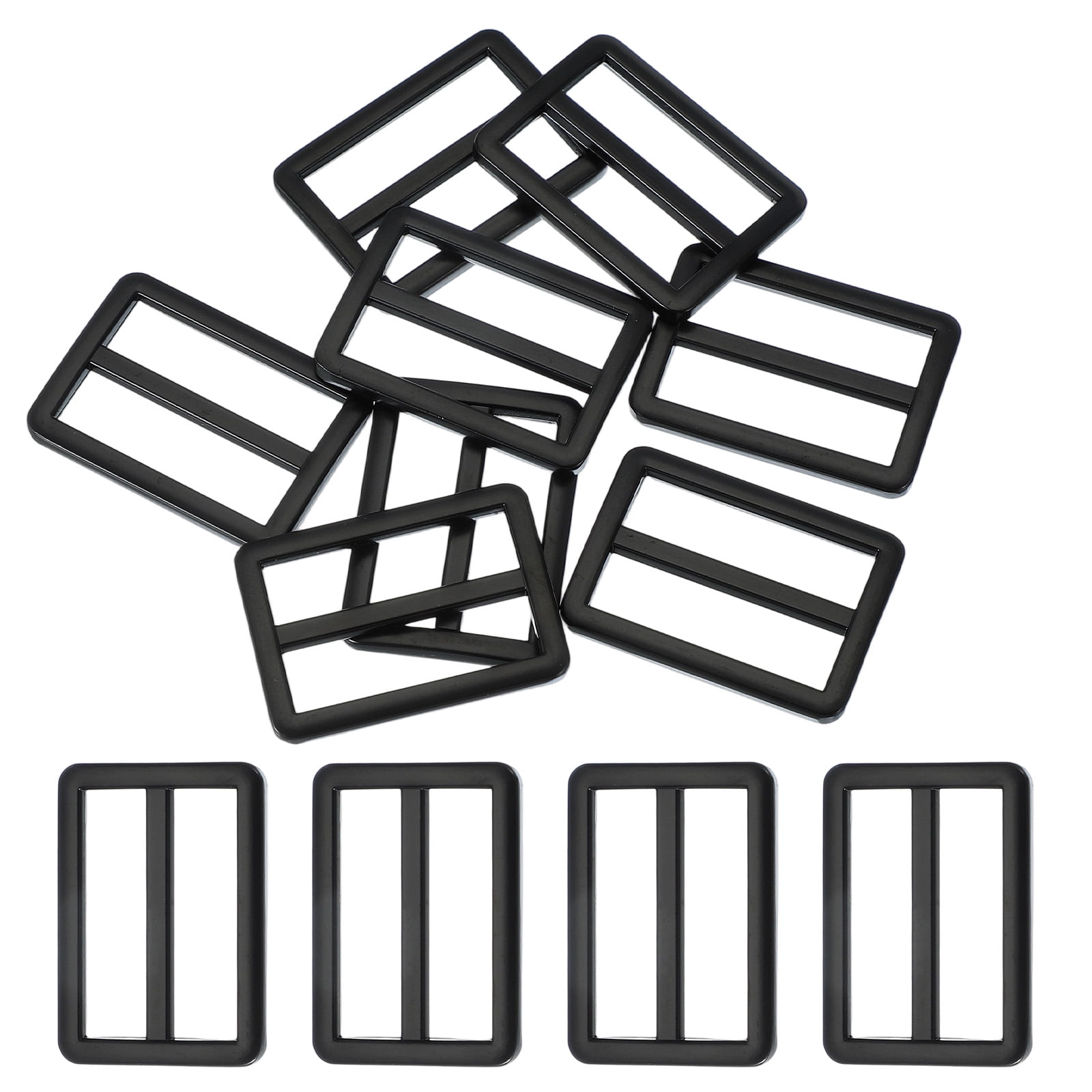 8pcs Flat Metal Slide Buckle, 1.2" Zinc Alloy Adjustable Buckles ...