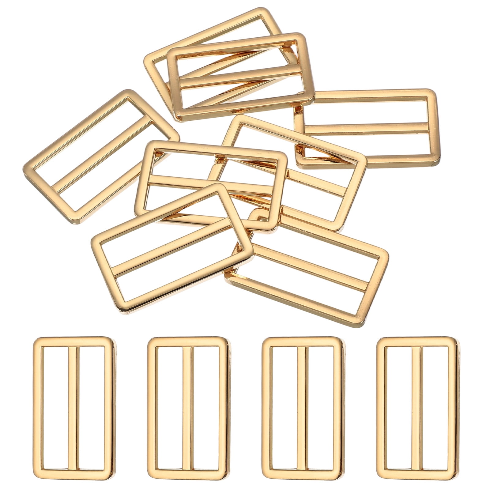 8pcs Flat Metal Slide Buckle, 1.5" Zinc Alloy Adjustable Buckles ...