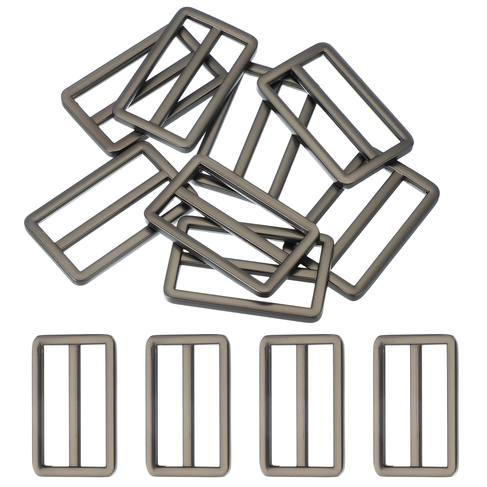 8pcs Flat Metal Slide Buckle, 1.5" Zinc Alloy Adjustable Buckles ...