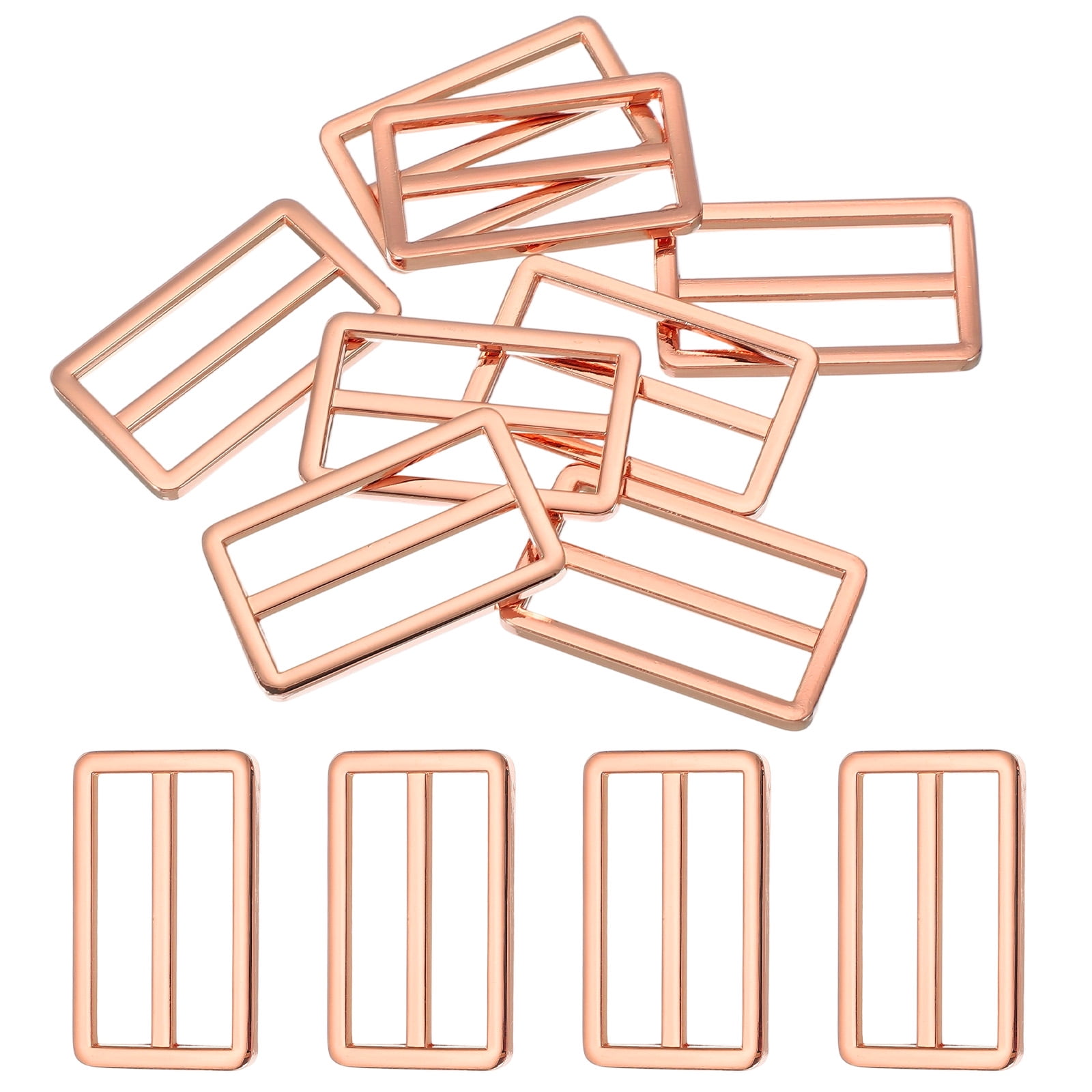 8pcs Flat Metal Slide Buckle, 1.5" Zinc Alloy Adjustable Buckles ...