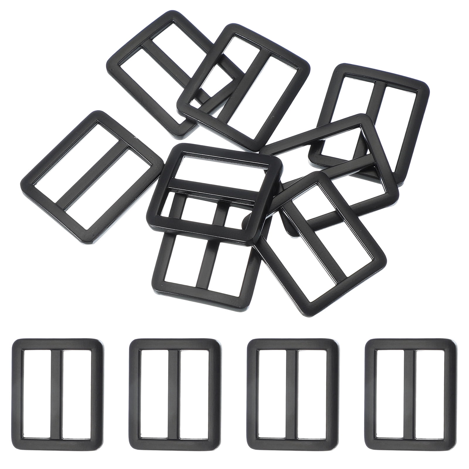 8pcs Flat Metal Slide Buckle, 1" Zinc Alloy Adjustable Buckles, Webbing ...