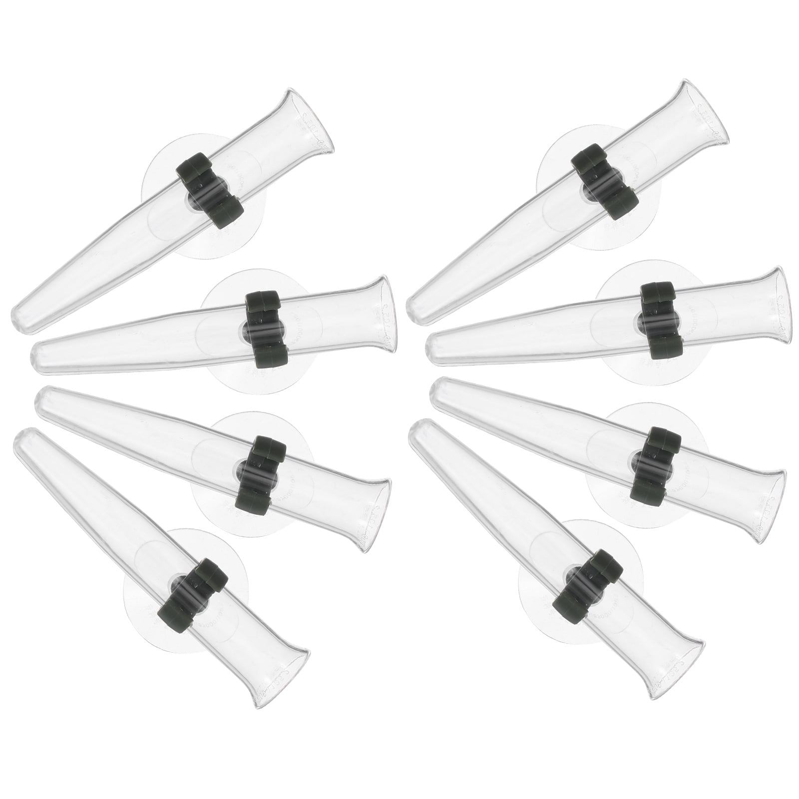 8pcs Flower Water Tubes with Suction Cup Clear Plastic Test Tubes Vase ...