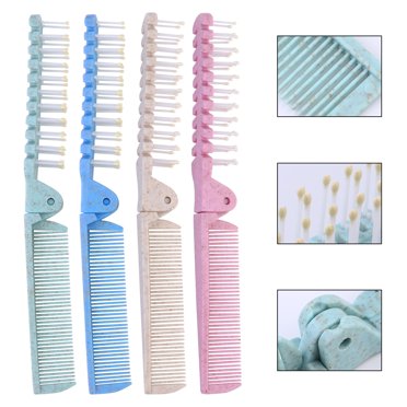 Folding Mini Pocket Hair Comb with Mirror Travel Set - Walmart.com
