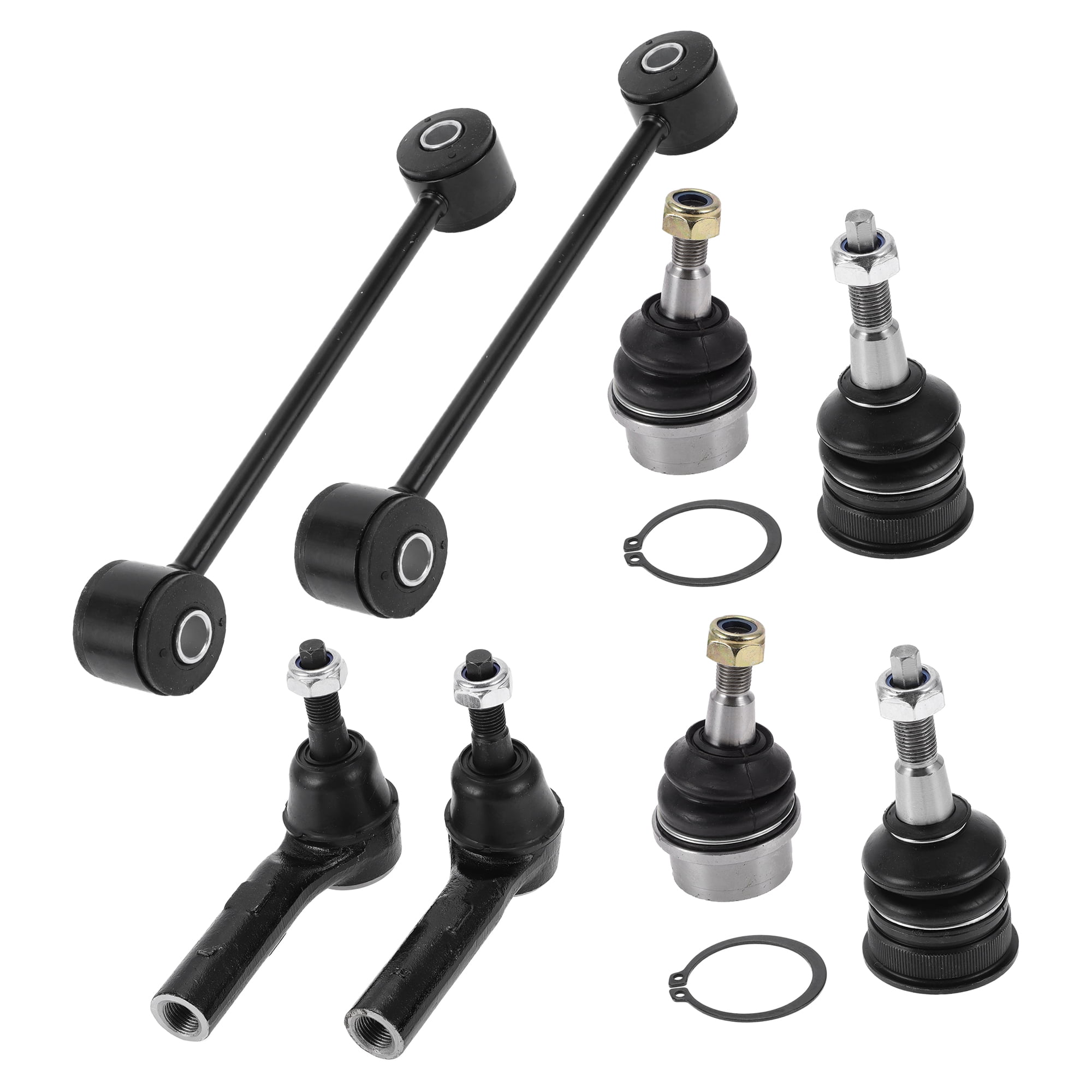 8pcs Front Suspension Kit Tie Rod End Sway Bar Link Ball Joint for Jeep ...