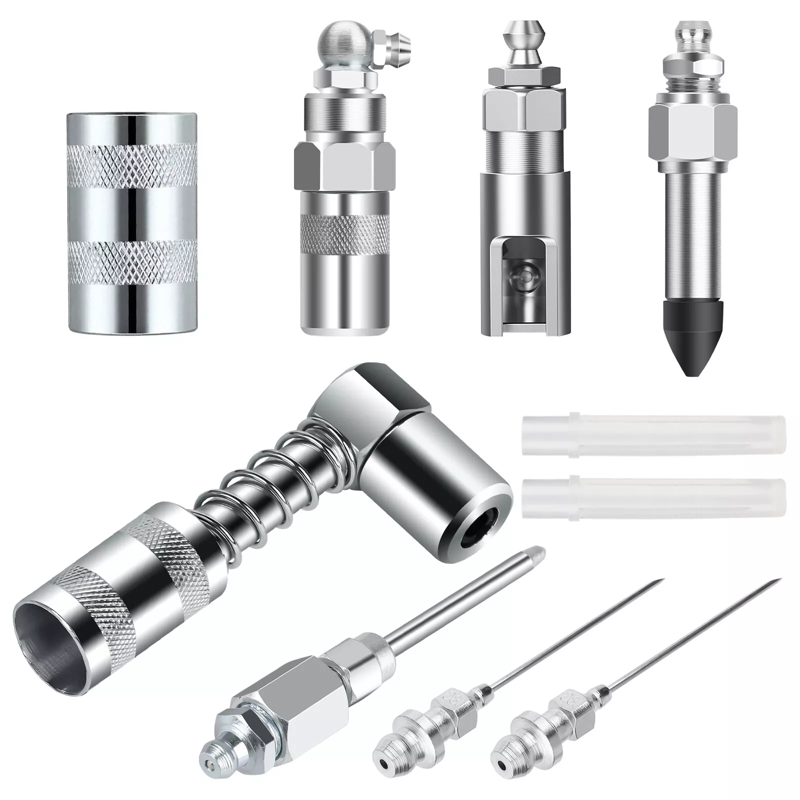 8pcs Grease Needle Tip Accessory Set,Injector Nozzle Dispenser 90 ...