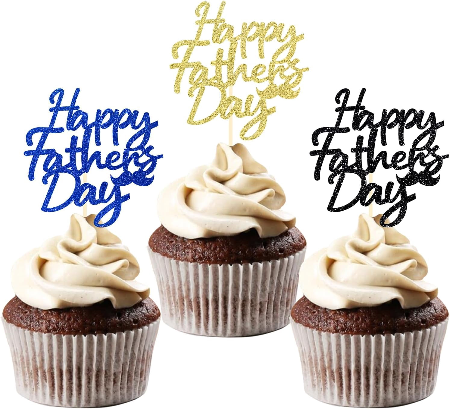 8pcs Happy Father's Day Cupcake Toppers for Father's Day Decorations ...