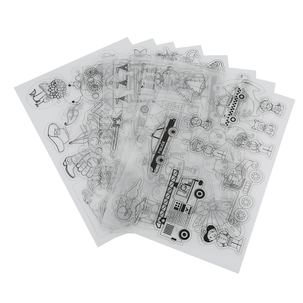 8pcs Heat Shrinky Sheets Creative Pack Shrinky Art Paper with Pattern ...