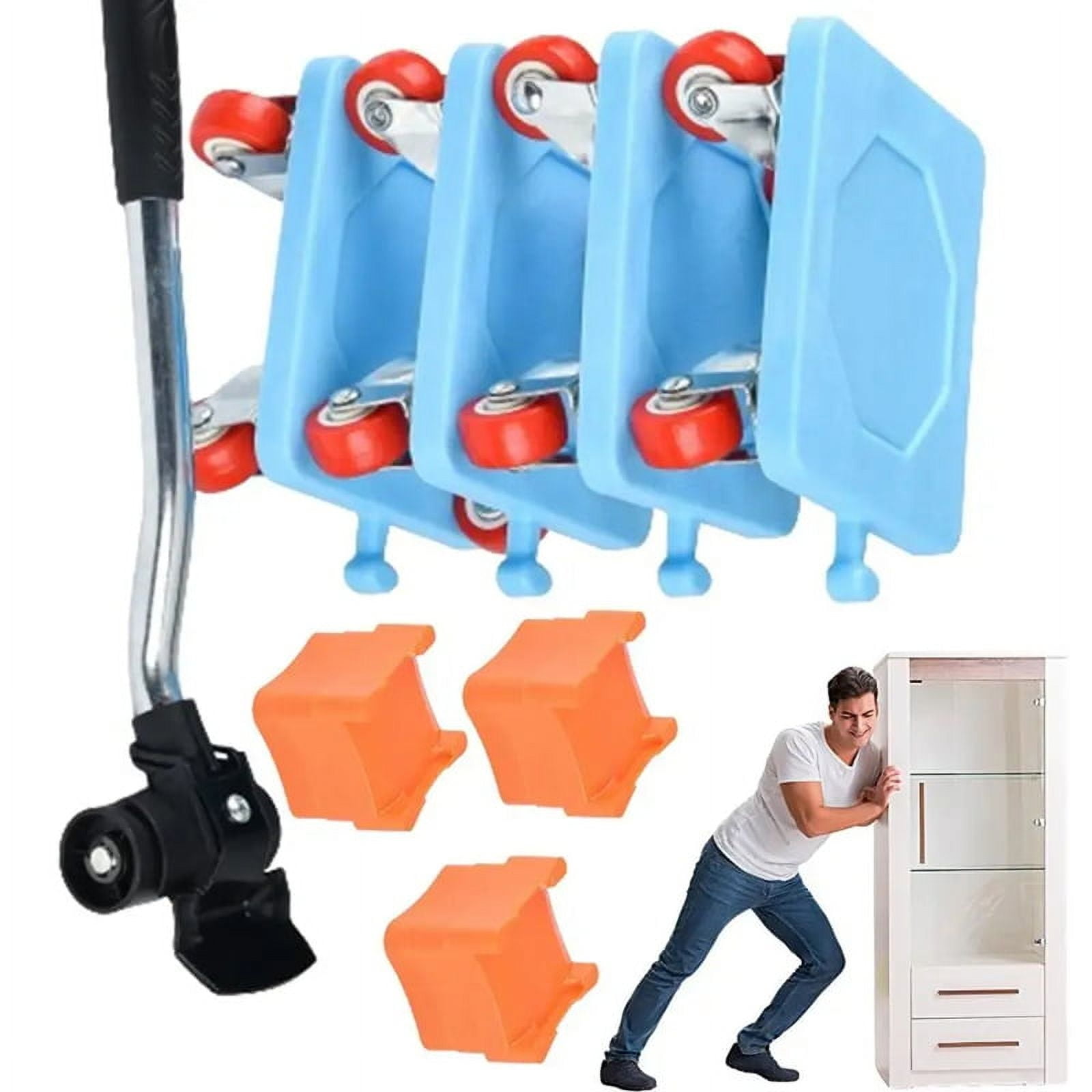8pcs Heavy Mover Rolling Home Tool with Wheel Moving Artifact Furniture ...