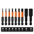 8pcs Hex Head Allen Wrench Drill Bits Set 100mm SAE Metric Allen Screwdriver Bits Magnetic Hex ...