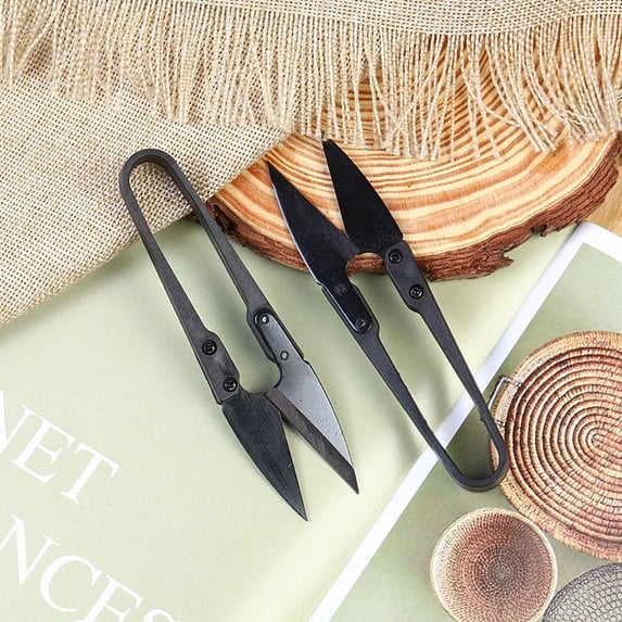 8pcs High Carbon Steel Sewing Scissors with Plastic Handle U-shapes ...