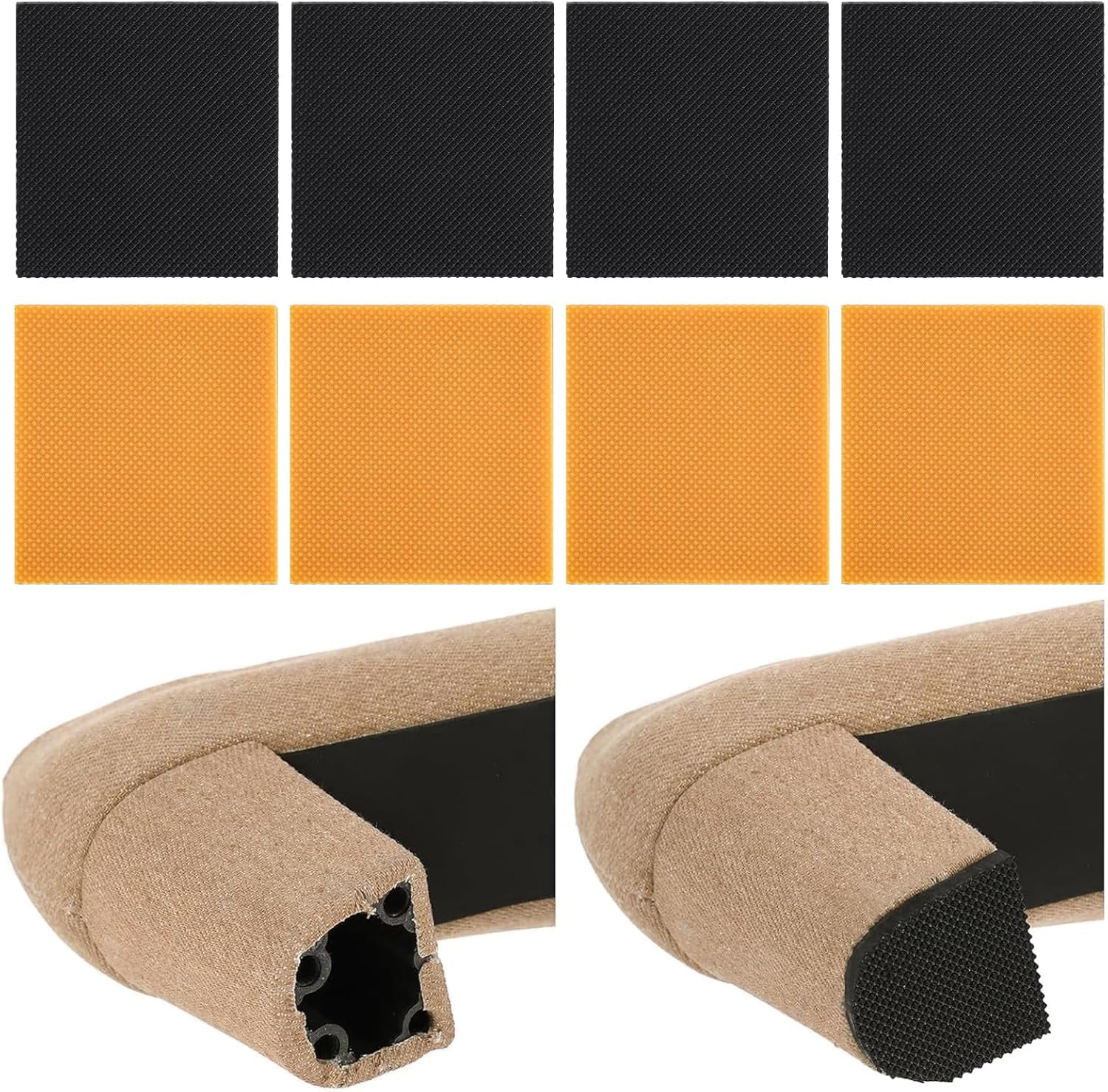 8pcs High Heels Patch Square Sole Repair Tips Rubber Boot Heel ...