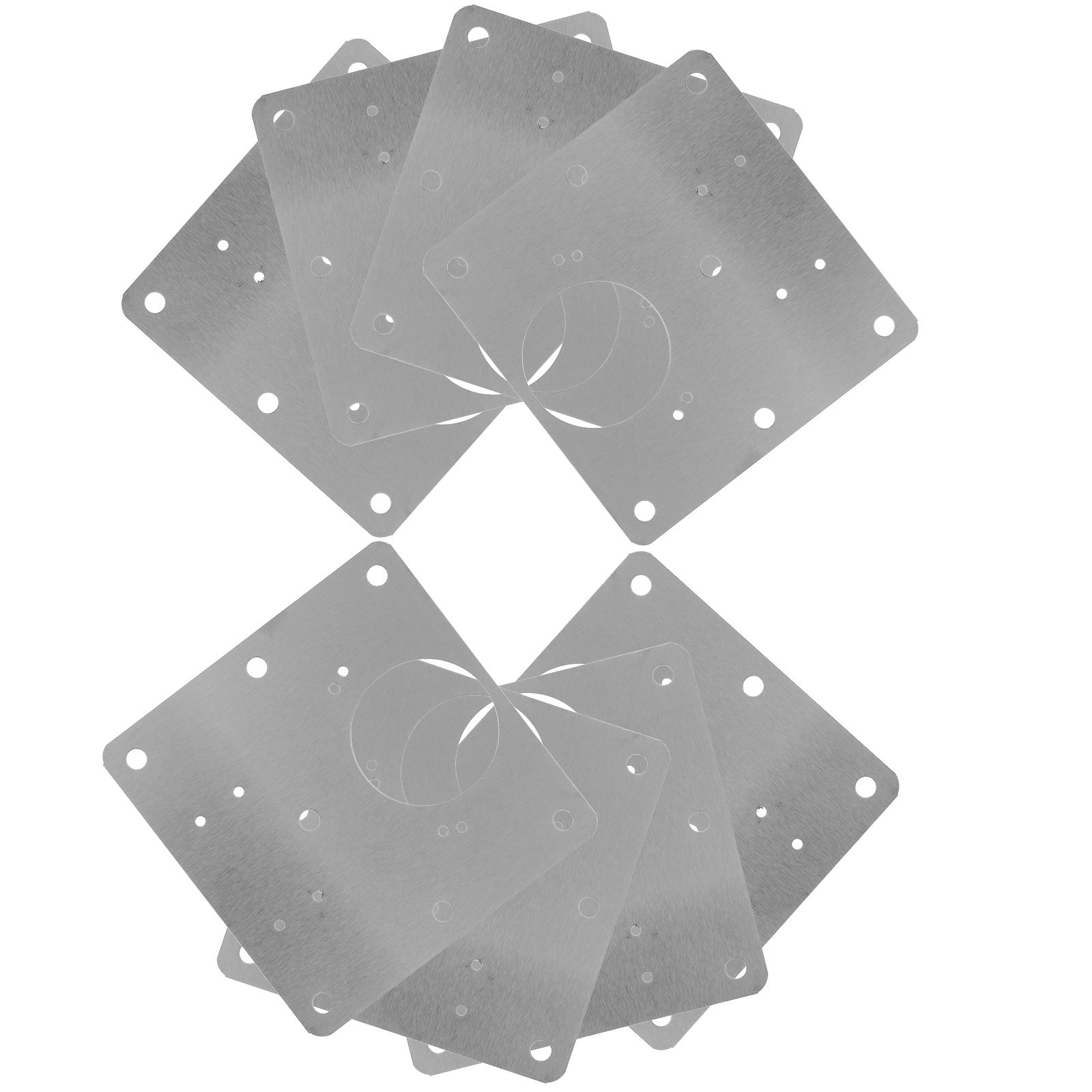 8pcs Hinge Repair Plate Door Hinge Filler Plates Hinge Repair Kit ...